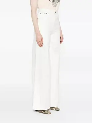 Chloé Wide Leg Cotton Pants