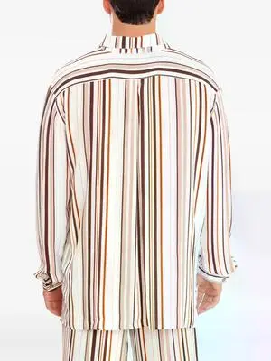 AMIR SLAMA Stripe-patterned Long-sleeve Shirt