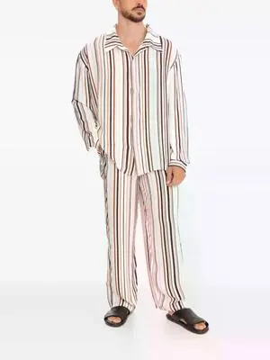 AMIR SLAMA Striped Drawstring Trousers