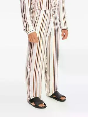 AMIR SLAMA Striped Drawstring Trousers