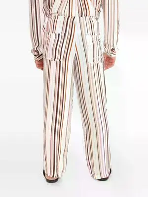 AMIR SLAMA Striped Drawstring Trousers