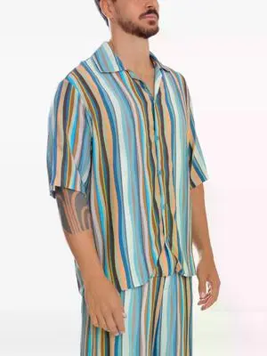 AMIR SLAMA Striped Short-sleeve Shirt