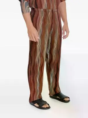 AMIR SLAMA Wavy-pattern Trousers