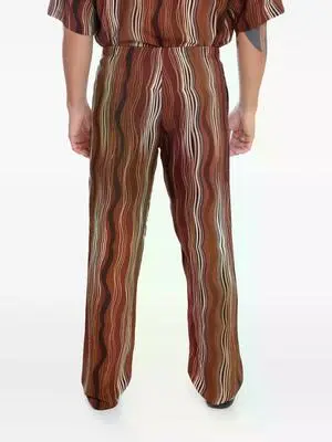 AMIR SLAMA Wavy-pattern Trousers