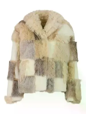 Marni Fur Patchwork Jacket - White