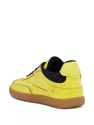 GANNI Panelled Sneakers - Yellow
