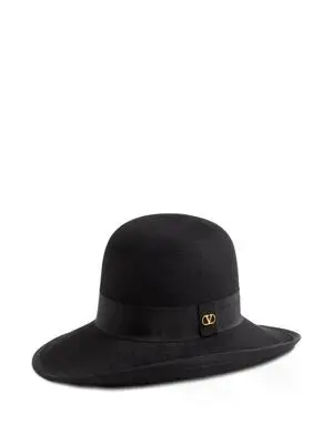 Valentino Garavani Wide-brimmed Felt Hat - Black