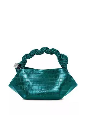 GANNI Mini Bou Tote Bag - Green