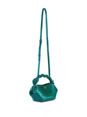 GANNI Mini Bou Tote Bag - Green