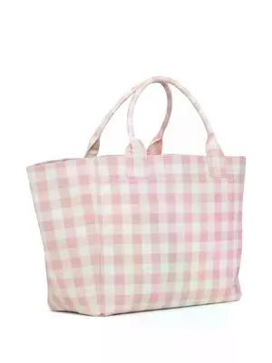 GANNI Checked Tote Bag