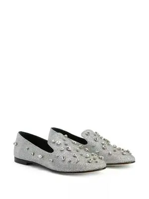 GIUSEPPE ZANOTTI Dalila Bijoux Glitter Loafers