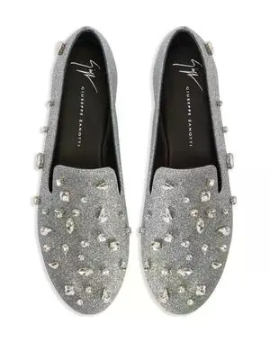 GIUSEPPE ZANOTTI Dalila Bijoux Glitter Loafers