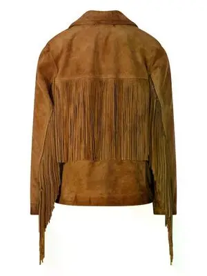 GOLDEN GOOSE Fringe Suede Jacket