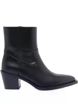 STUART WEITZMAN 65mm Leather Cowboy Boots