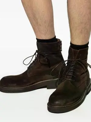 Marsèll Suede Lace-up Ankle Boots