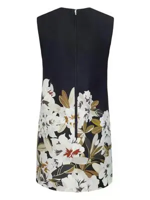 Adam Lippes Printed Mini Dress - Black