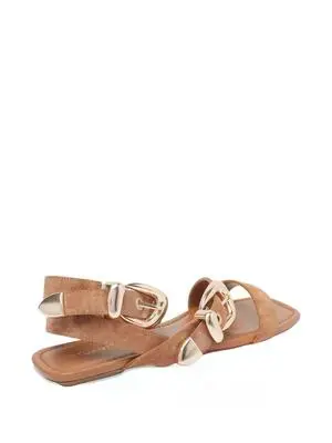 STUART WEITZMAN Suede Flat Sandals