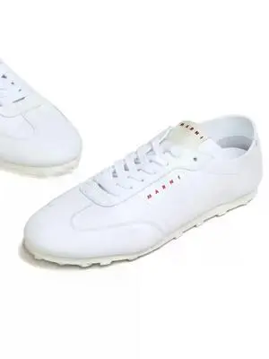 Marni Nappa Leather Softy Soccer Sneakers - White