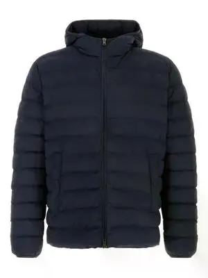 Herno Quilted Hooded Jacket - Blue