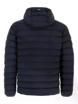 Herno Quilted Hooded Jacket - Blue