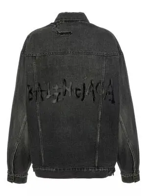 Balenciaga Distressed Denim Jacket