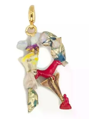 Marni Enamel-charm Pendant - Gold