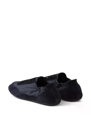 Prada Re-nylon Suede Collapsible Sneakers - Blue