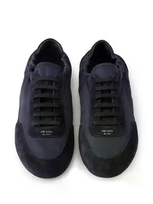 Prada Re-nylon Suede Collapsible Sneakers - Blue