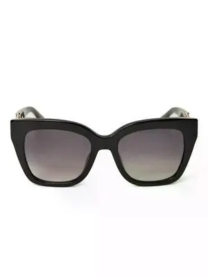 TWINSET Cat-eye Sunglasses With Chain Detail - Black