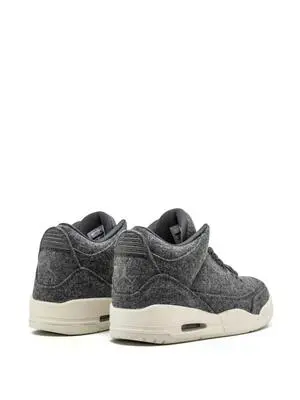 JORDAN 3 Retro Wool Sneakers - Grey