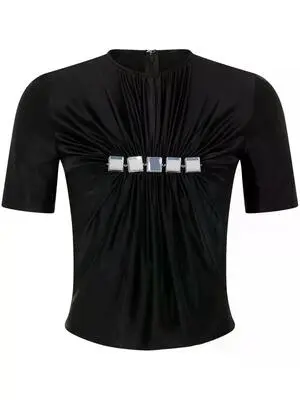 Rabanne Gem-embellished Draped Top