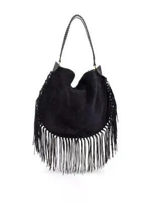 Isabel Marant Étoile Fringed Shoulder Bag - Black