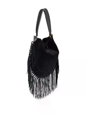 Isabel Marant Étoile Fringed Shoulder Bag - Black
