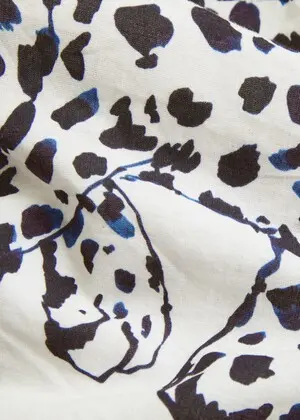 Desmond & Dempsey Jag Printed Cotton Pyjama Set
