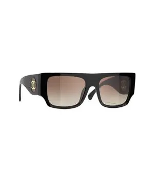Chanel Square Frame Sunglasses - Black