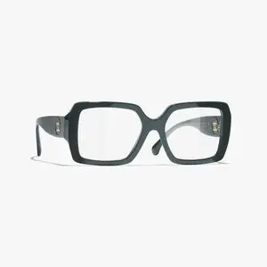 Chanel Square Eyeglasses Dark Green