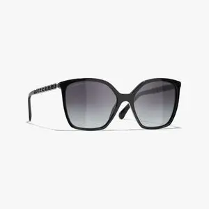 Chanel Square Frame Sunglasses - Black