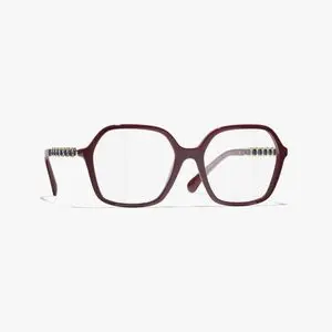 Chanel Square Eyeglasses - Browny Red