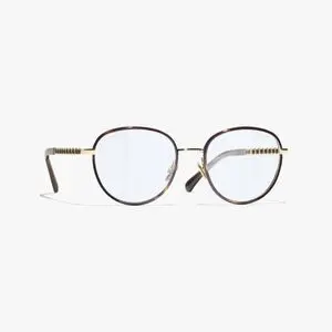 Chanel Pantos Eyeglasses - Light Gold