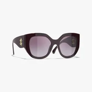 Chanel Butterfly Sunglasses - Burgundy