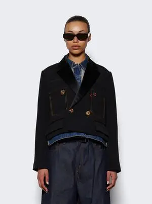 Sacai X Levi's Denim Matelassé Twill Jacket