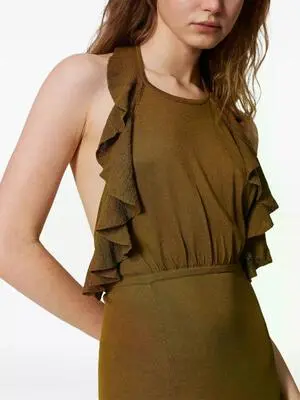TWINSET Knitted Maxi Dress - Brown