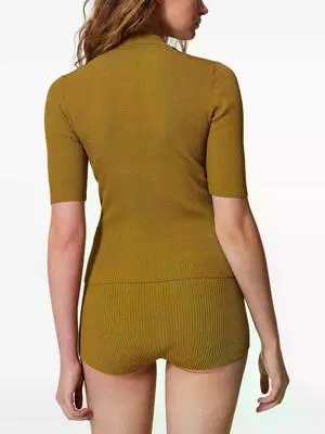 TWINSET Knitted Mini Shorts - Green