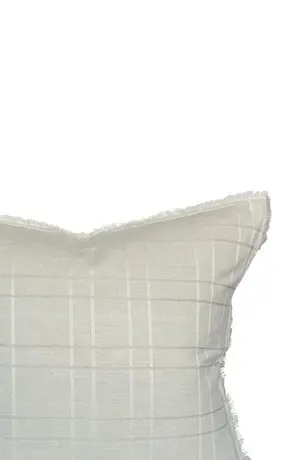 LINEN & JAMES Teddy | Woven Plaid Linen Pillow Cover