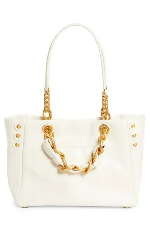 Balmain Small 1945 Soft Cabas Crinkled Leather Tote