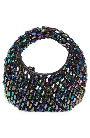Staud Reef Beaded Bag - Black
