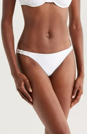 Ramy Brook Elli Bikini Bottoms White