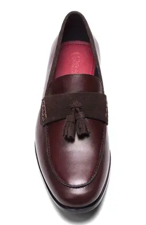 CARLOS BY CARLOS SANTANA Laurent Tassel Loafer - Brown Leather