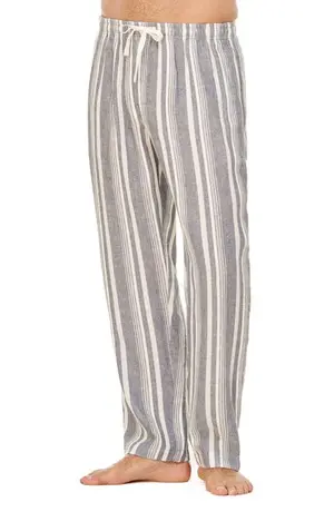 Majestic International Summer Woven Lounge Pants - Shade Stripe