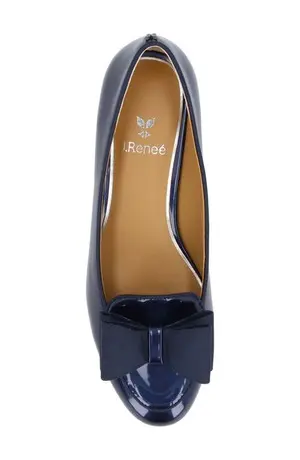 J. Reneé Kori Block Heel Pump - Navy